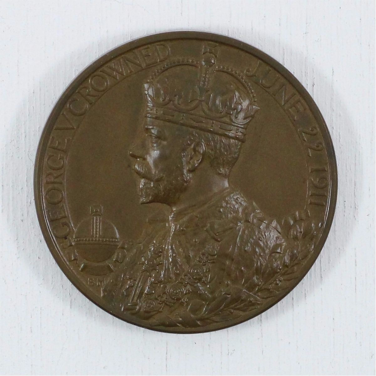1911 Great Britain Britain Medallion Commemorating the crowning of King ...