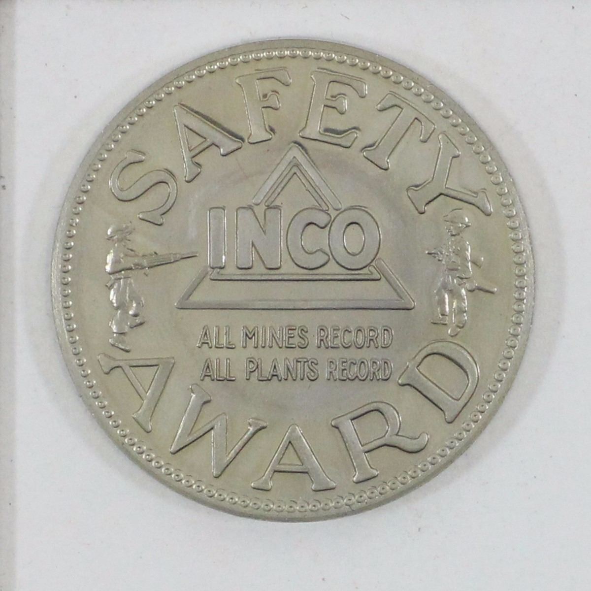 1965 Inco Safety AWard. Diameter 40mm