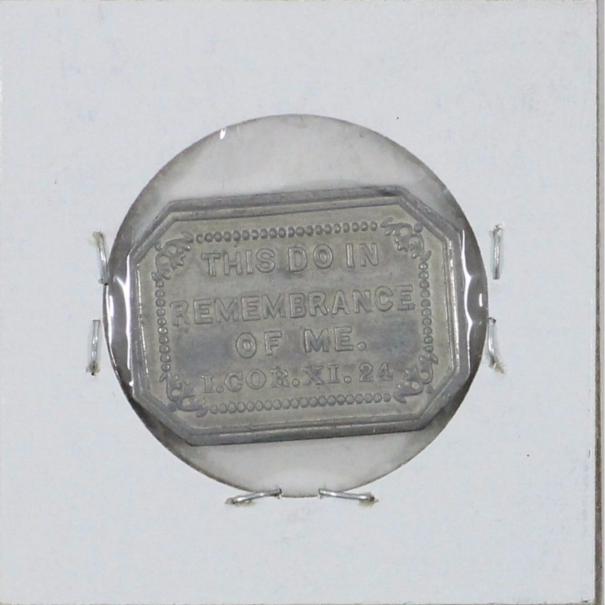 Presbyterian Communion Token, made by Messrs Watson and Pelton Montreal ...