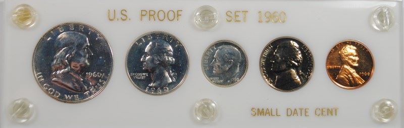 1960 PROOF SET (SMALL DATE) (CAPITAL PLASTIC)