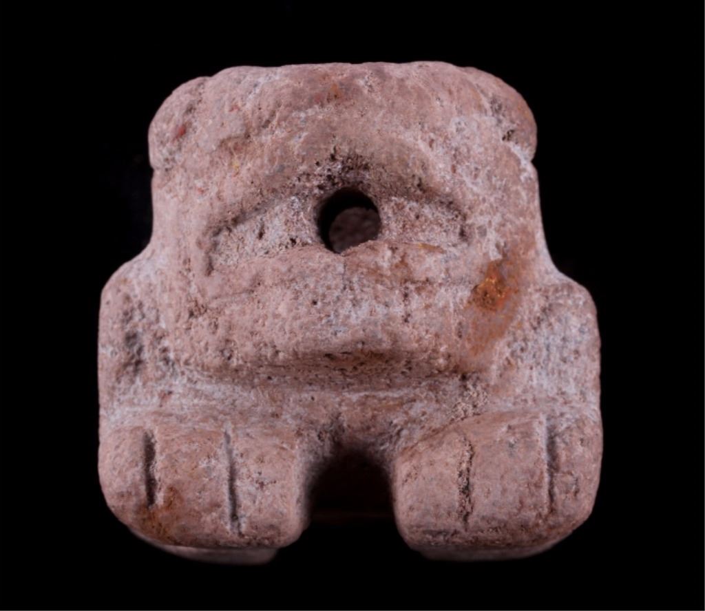 Pre-Columbian Aztec Coatlicue Pipe circa 1454-1457