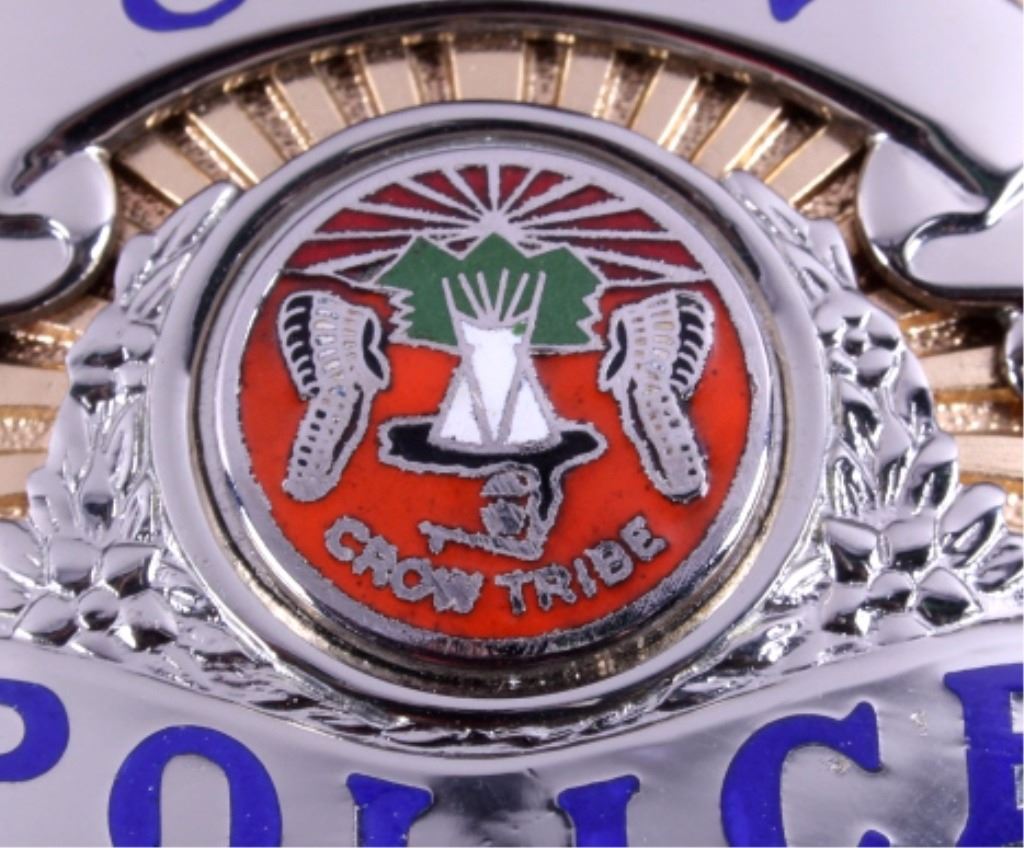 Montana Crow Indian Tribal Patrolman Police Badge