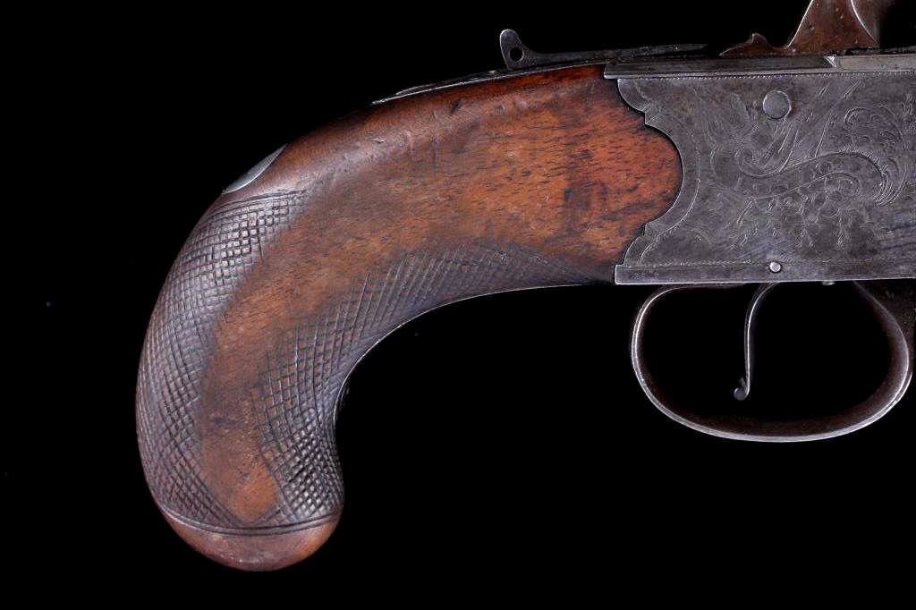 W. Henshaw Double Rotating Barrel Pistol 1820