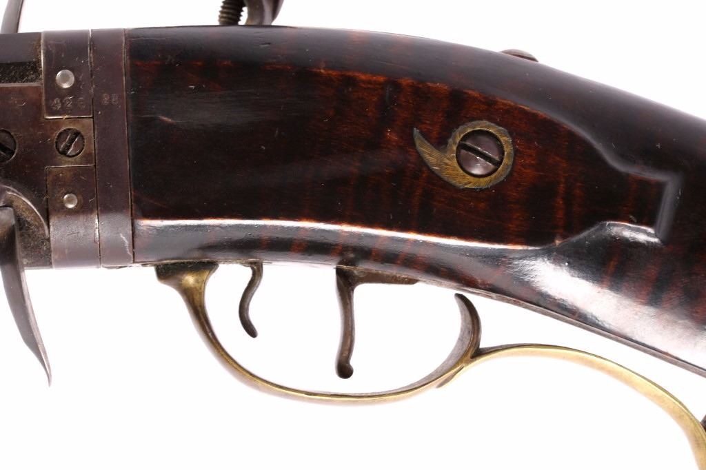 L. Day Rotating Double Barrel Flintlock .56 Rifle