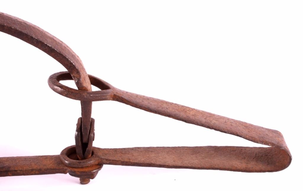 Antique Fur Trade Era Hand Forged Bear Trap