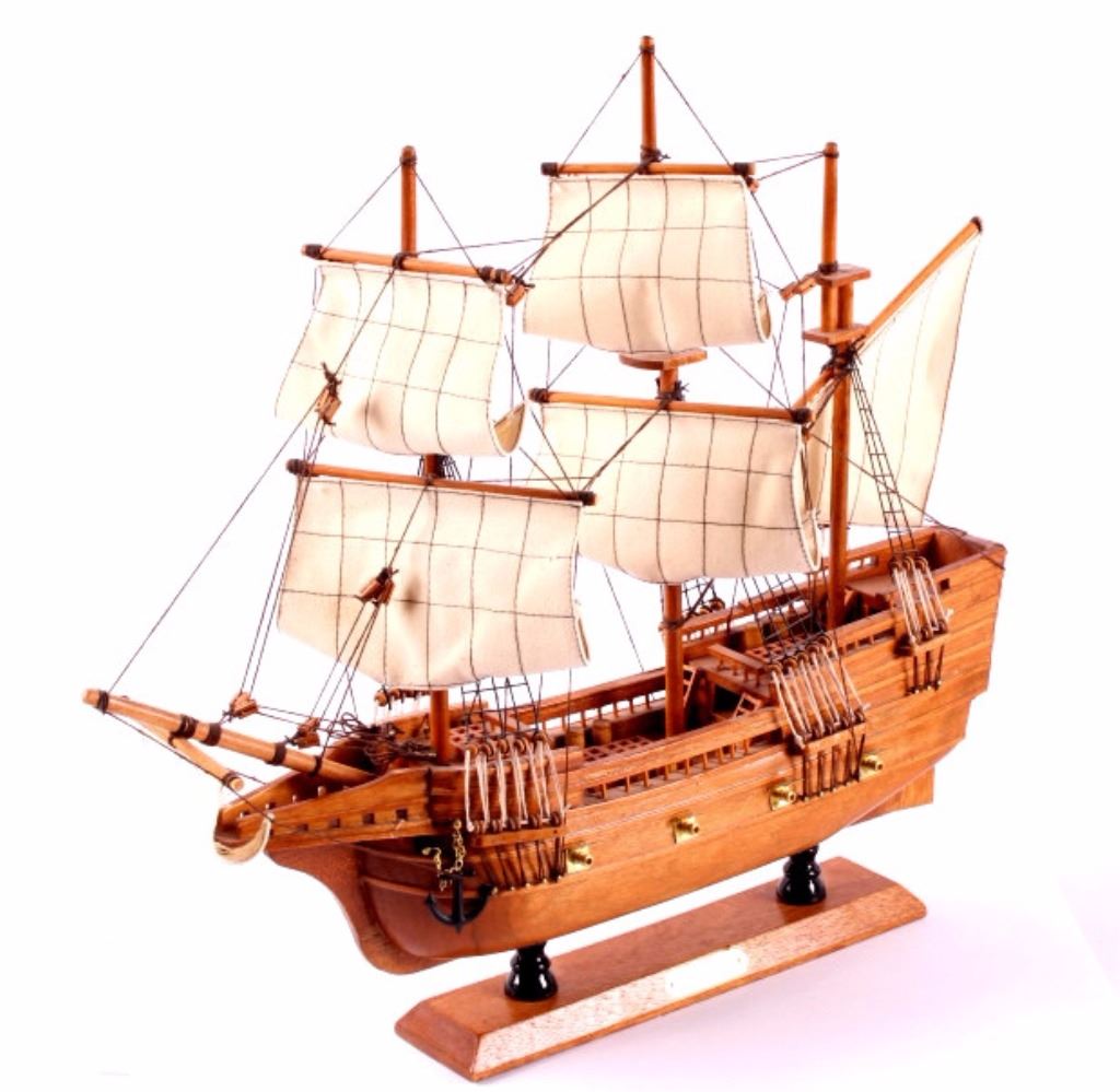Wooden Mayflower Model Ship