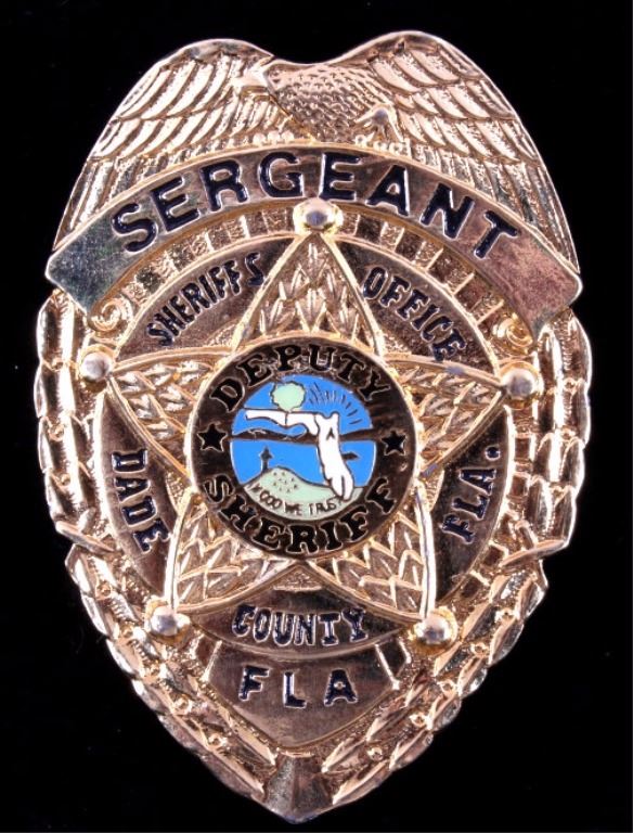 Dade County Florida Sheriff Badge
