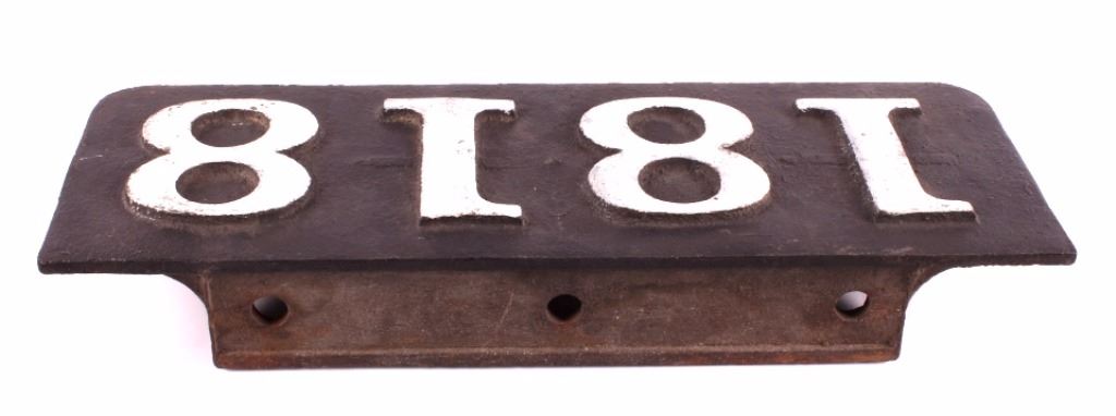 Northern Pacific Railroad Locomotive Number Plate