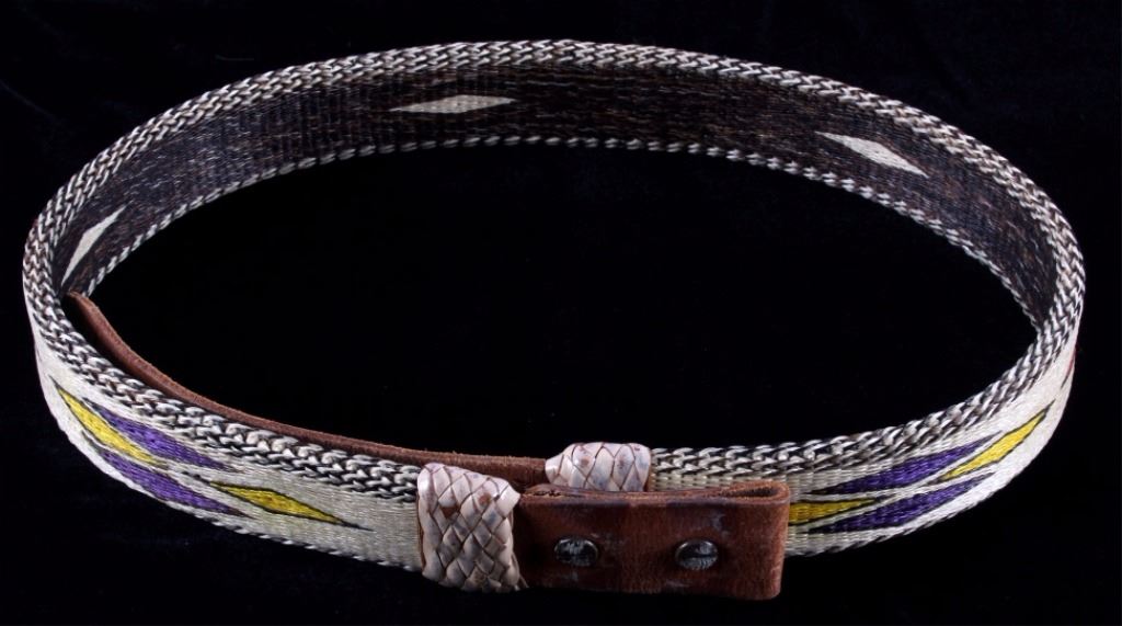 Montana Deer Lodge Prison Made Horse Hair Belt