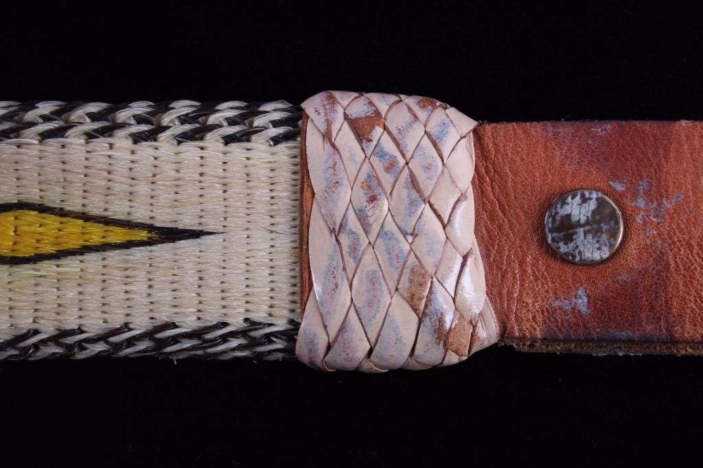 Montana Deer Lodge Prison Made Horse Hair Belt