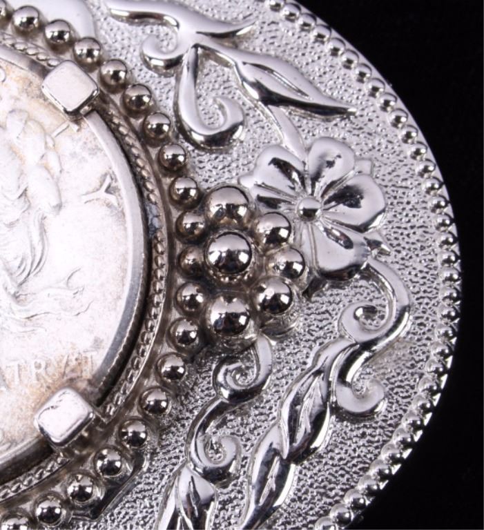 Liberty Peace Silver Dollar 1922 Belt Buckle