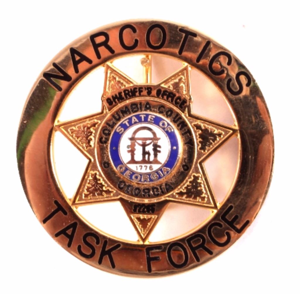 Columbia County Georgia Narcotics Task Force Badge