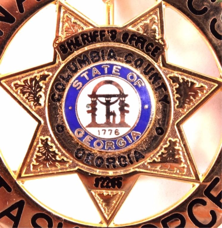 Columbia County Georgia Narcotics Task Force Badge