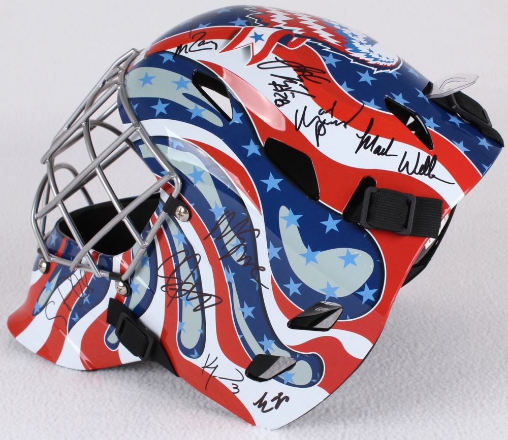 1980 Team USA Hockey "Miracle on Ice" Full-Size Goalie Mask Signed by ...