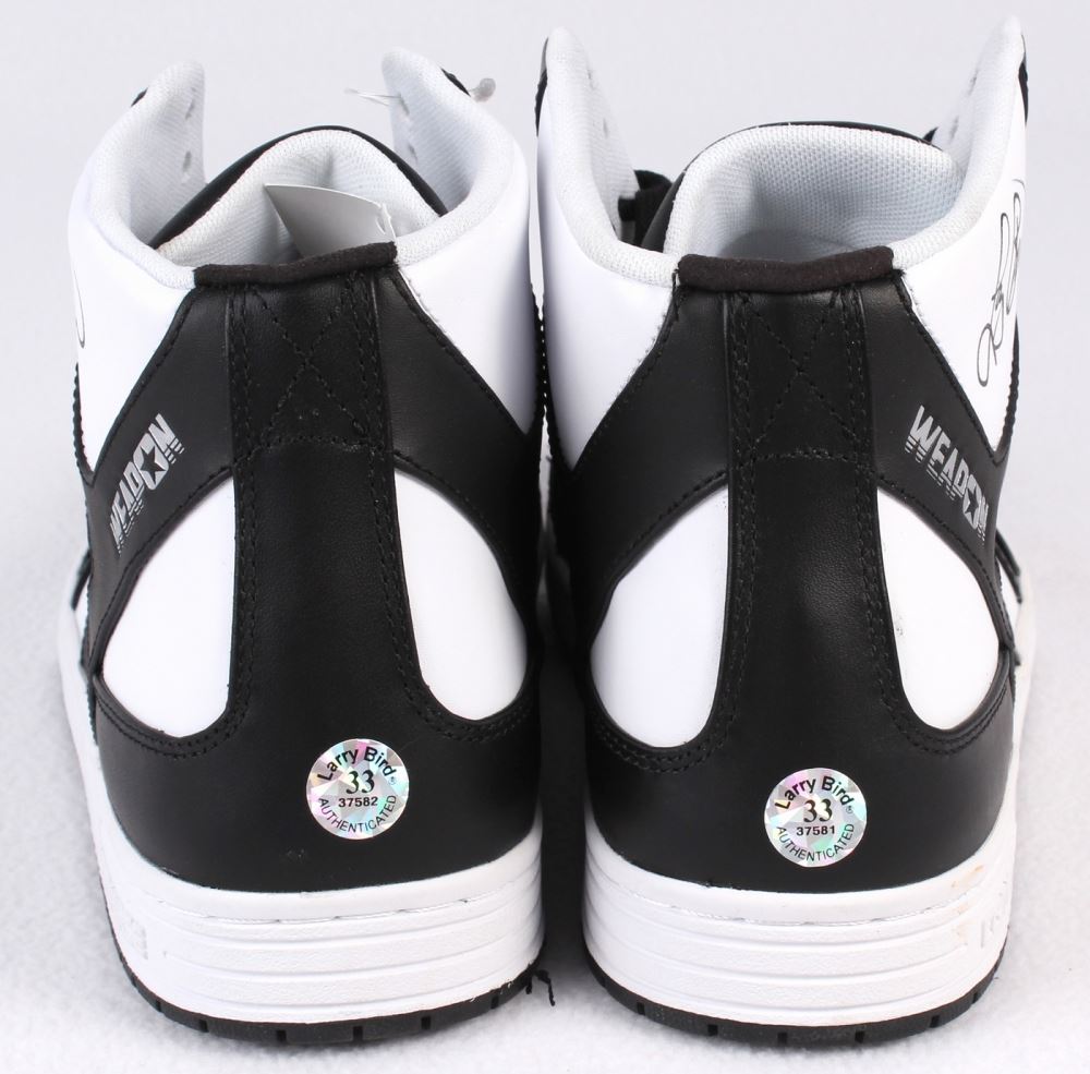 Larry Bird Signed Pair of Converse Weapon Shoes (Bird Hologram)