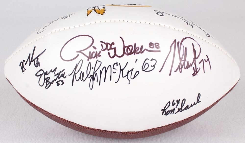 Redskins "HOGS" Logo Football Signed by (10) with Joe Jacoby, Don ...