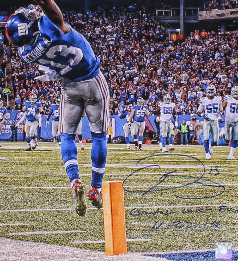 Odell Beckham Jr. Giants Signed "The Catch" LE 20x24 Photo Inscribed ...