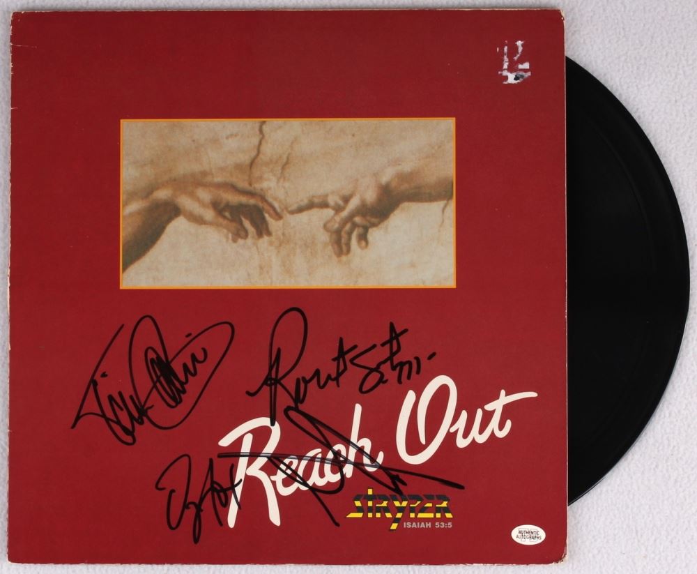 Robert Sweet, Michael Sweet, Tim Gaines & Oz Fox Signed "Stryper ...