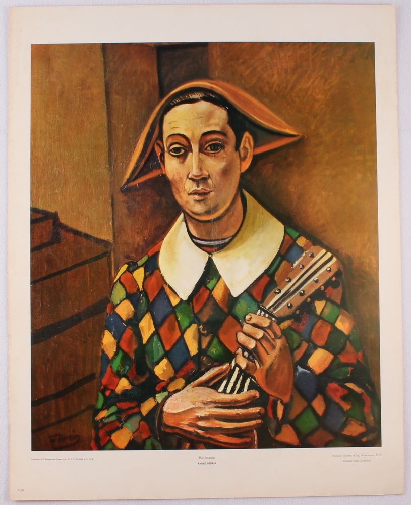 Andre Derain "Harlequin" Vintage 1960s 22x28 LE Official Authorized ...
