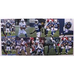 Lot of (10) Colts 8x10 Photos Signed By T.J. Rushing, Nick Harper, Cato ...