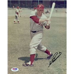 Del Ennis Signed Phillies 8x10 Photo (PSA COA)