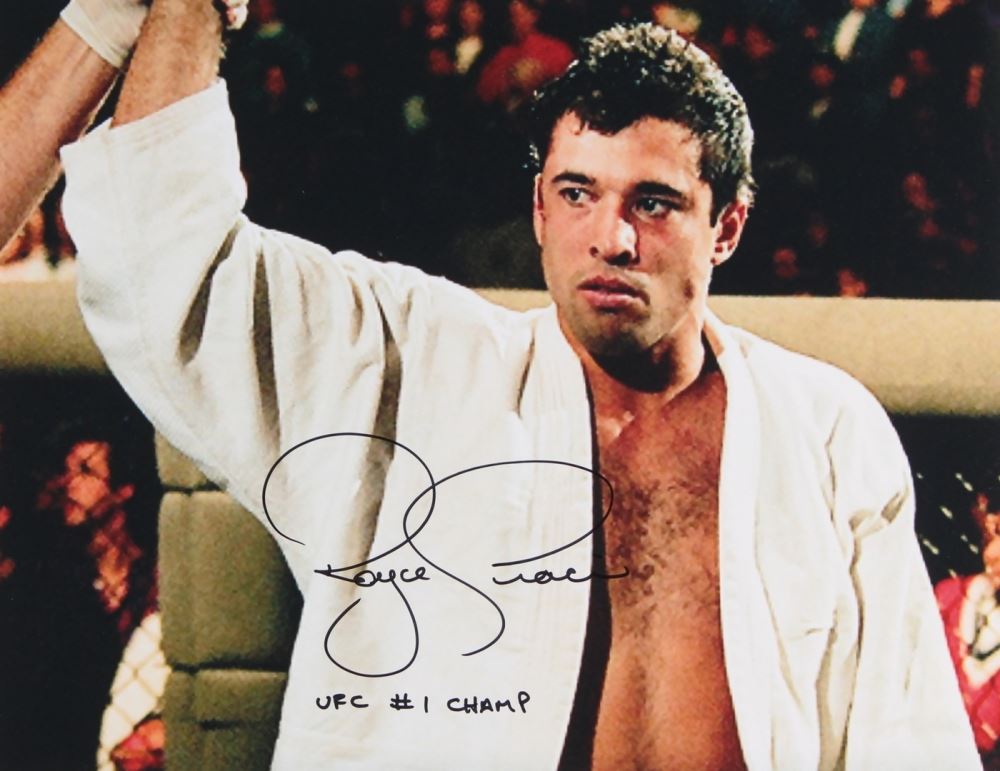 Royce Gracie Signed 11x14 UFC Photo Inscribed "UFC #1 Champ" (PA COA)
