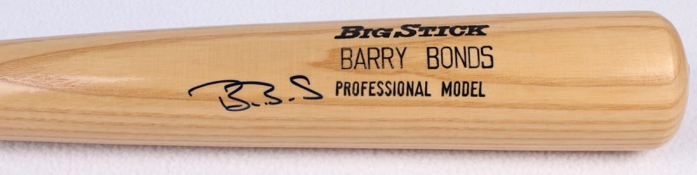 Barry Bonds Signed Custom Engraved Full-Size Rawlings Professional ...