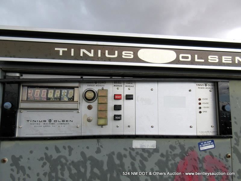 TINIUS OLSEN CONTROL PANEL (print sequence:) FA11718