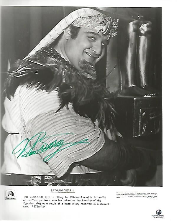 Victor Buono "King Tut" Signed 8x10 Photo "Batman"