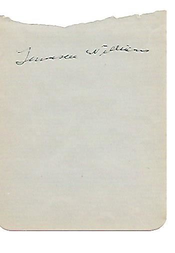 Tennessee Williams Signed Page