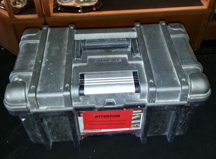 Large Husky Plastic Tool Box W Tools