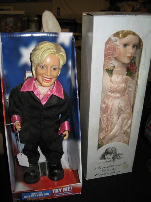 Senator Hillary Clinton Doll & Porcelain Doll