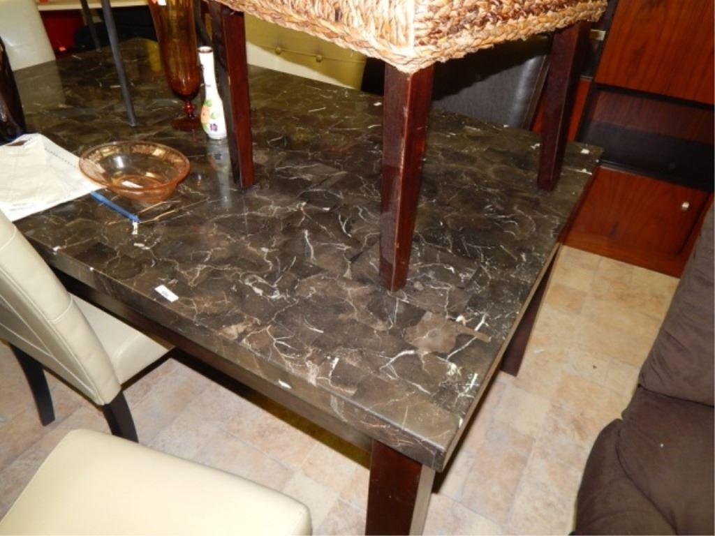 NEW - REAL MARBLE DINING TABLE