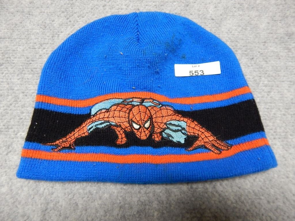 TOQUE - MARVEL COMICS - SPIDER MAN! BLUE WITH RED AND NAVY BLUE STRIP ...