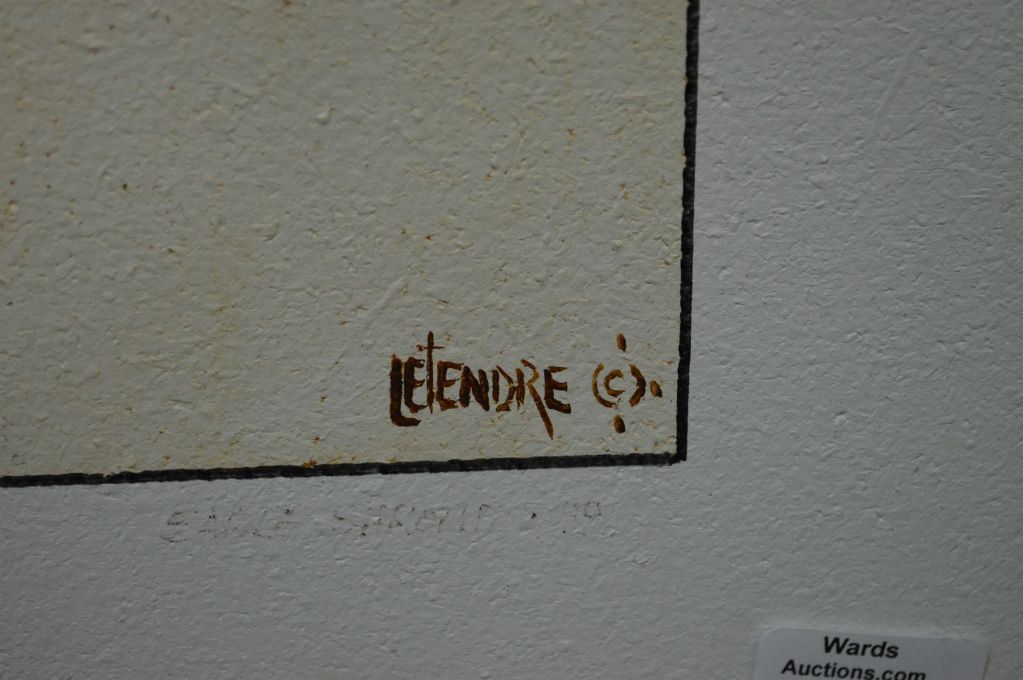 Three framed original acrylic on board paintings by native artist Henry ...