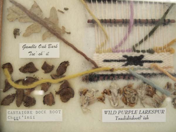 Native American Navajo Framed Dye Chart