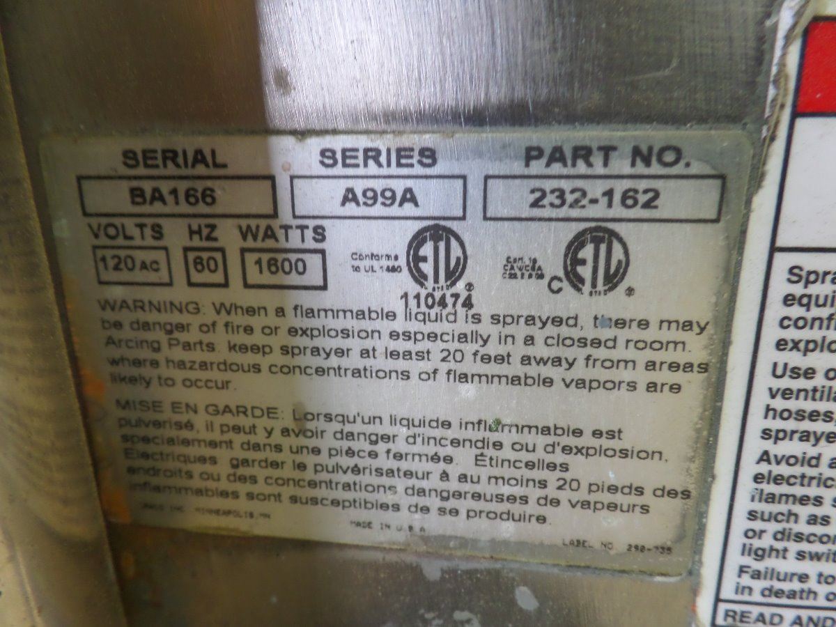 Graco Ultra-Max 1595 Airless Paint Sprayer