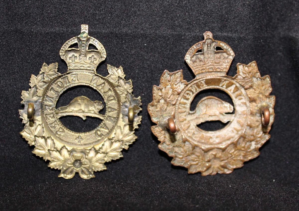 B7. Canadian Engineers Cap Badge Lot