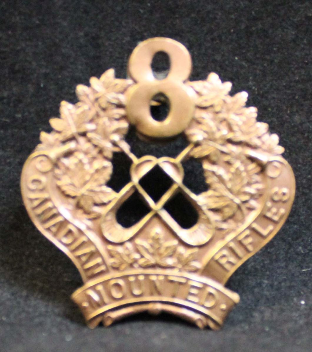 C41. 8th Canadian Mounted Rifles, OTTAWA, Cap Badge