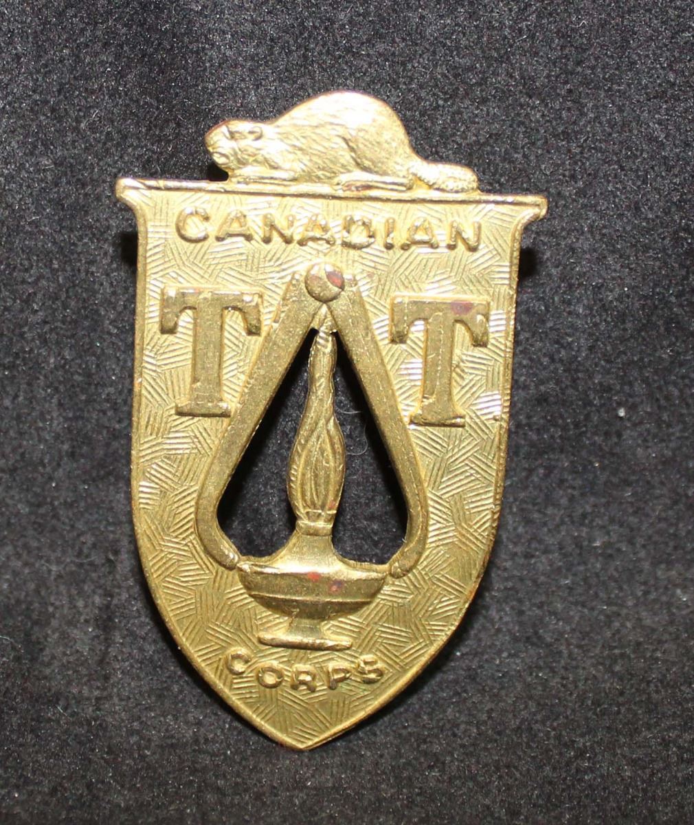 D84. Canadian Technical Training Corps Cap Badge