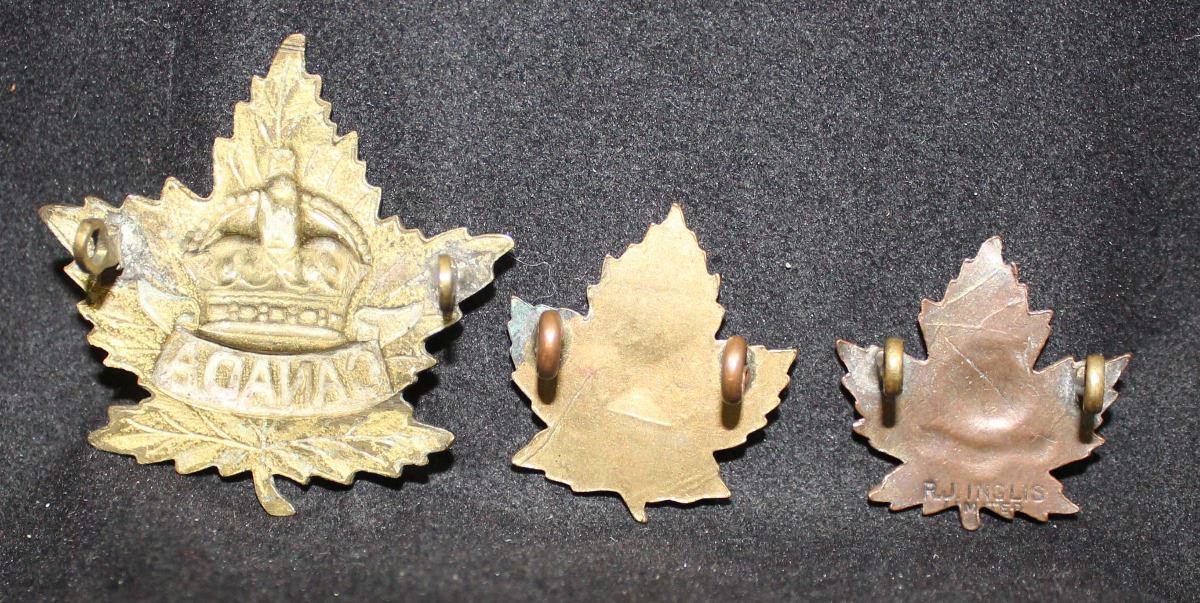 D85. Canadian General Service Cap & Collar lot