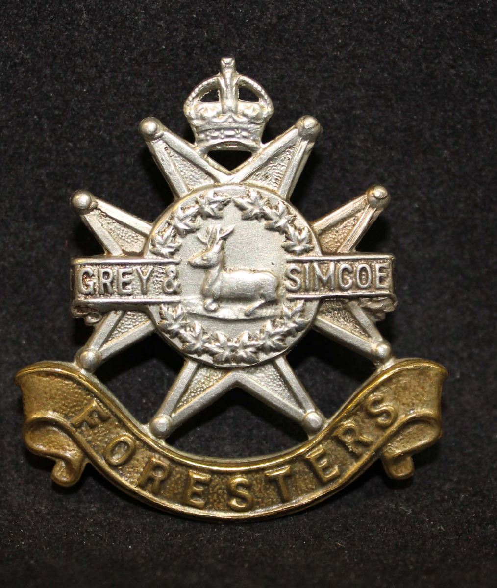 D155. Grey and Simcoe Foresters Cap Badge