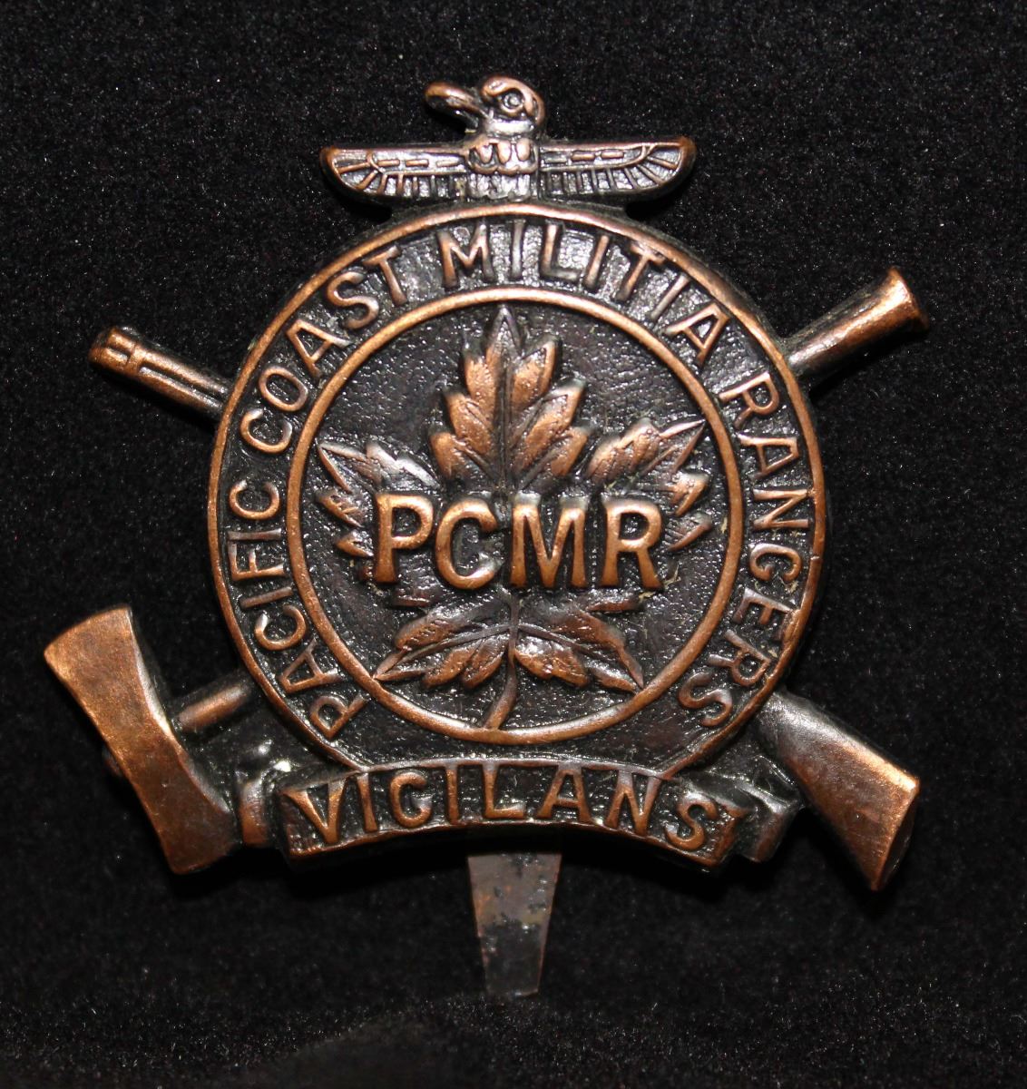 D225. Pacific Coast Militia Rangers Cap Badge