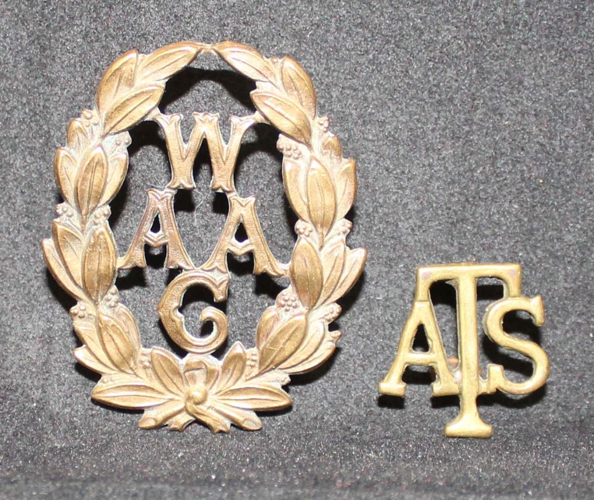 F12. British, WAAC, Womans Auxiliary Army Corps Cap badge