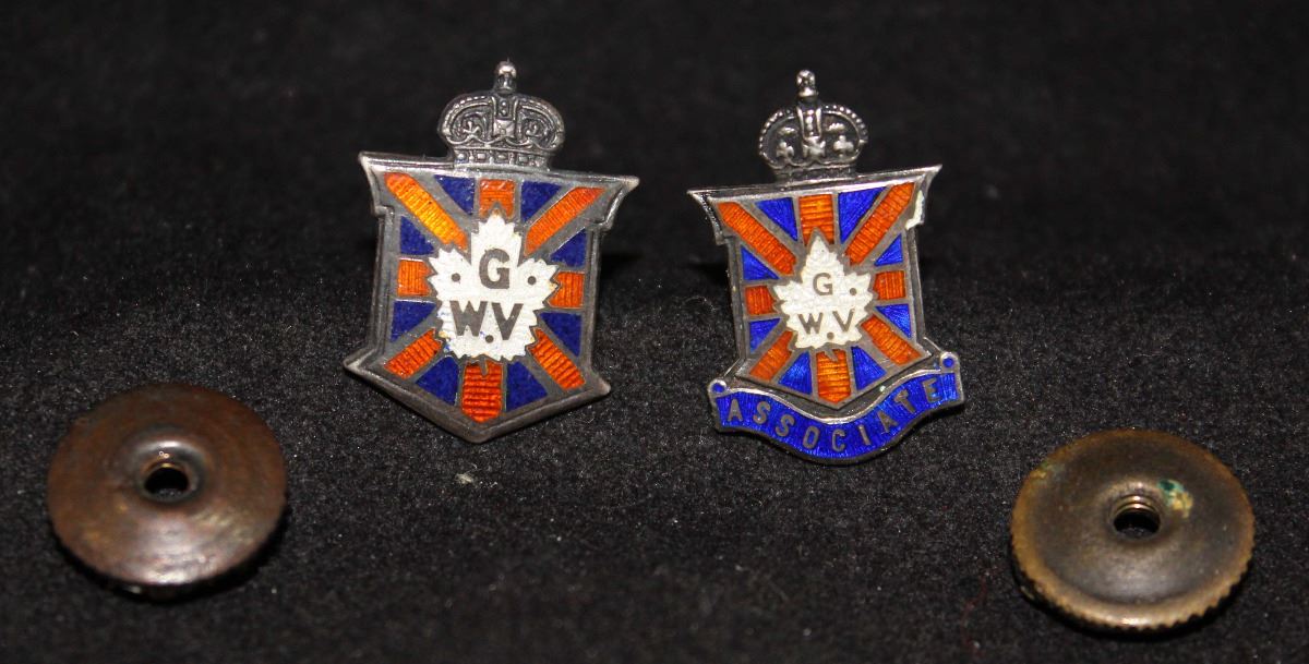 K2. Canadian Great War Veteran Pins