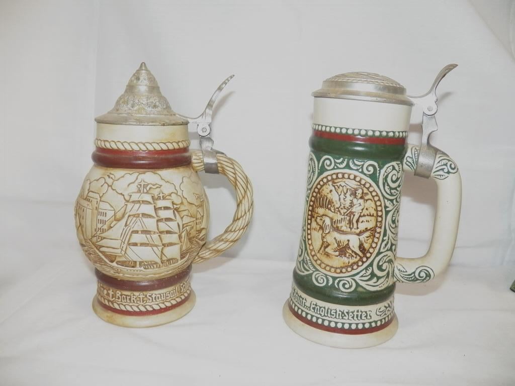 2-Avon Beer Steins