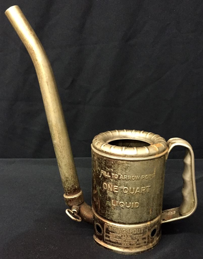 Antique Quart Swing Spout Oil Can.