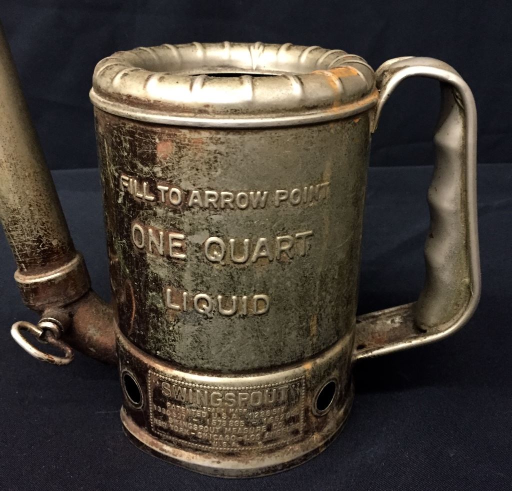 Antique Quart Swing Spout Oil Can.