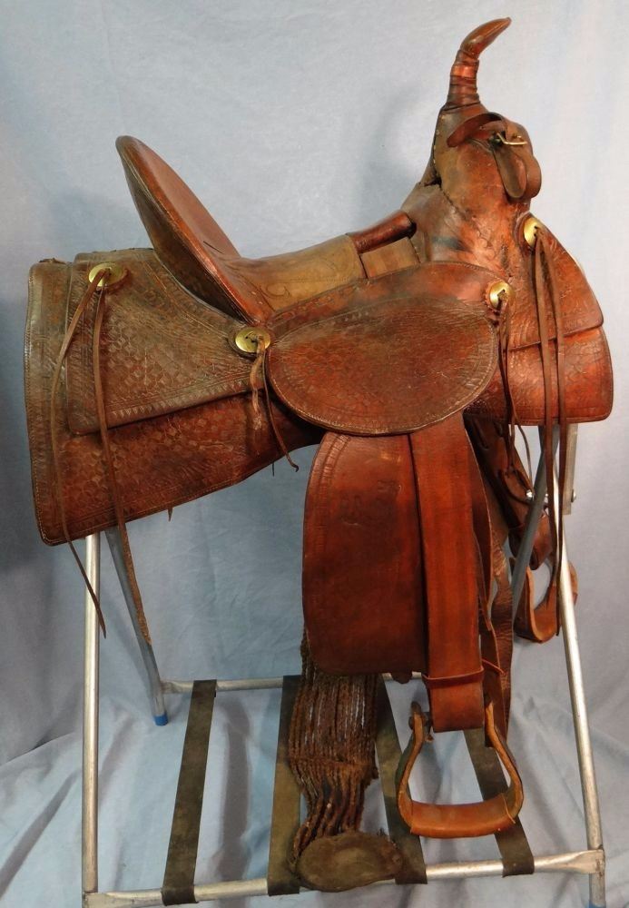 Henry Kuck, The Dalles, Oregon high back saddle, 14" loop seat, square ...