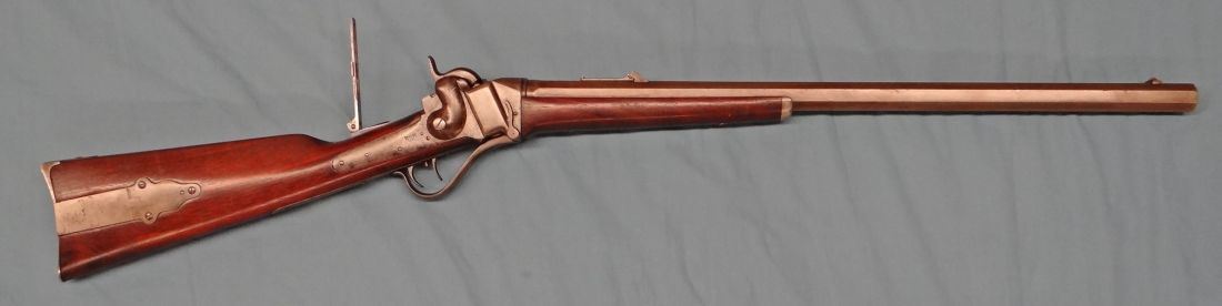 Sharps 1852 sporting rifle, .52 cal, 24" octagon barrel, set triggers ...